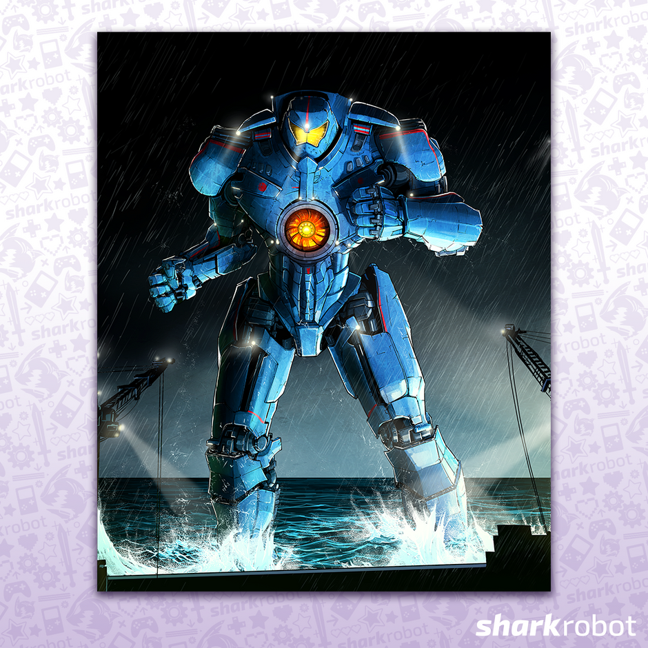 Dangerous Mech - Poster Print – Shark Robot