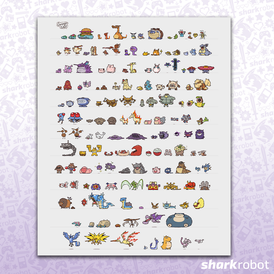 151 by Cas van de Pol - Poster Print – Shark Robot