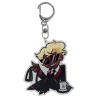 Agent 2 (Full Moon) Acrylic Keychain – Shark Robot