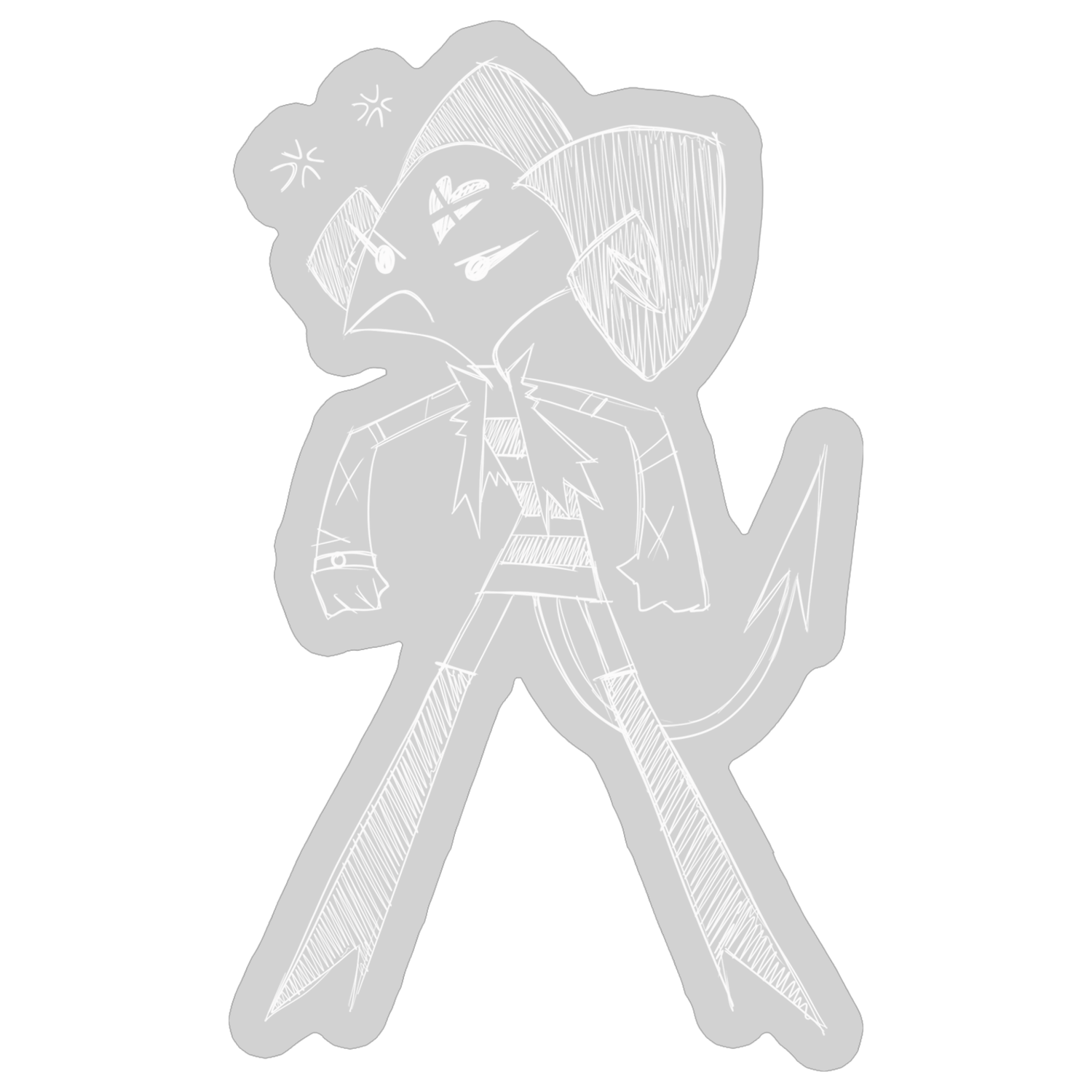Sketchy Barbie Wire Car Decal *LIMITED STOCK* – Shark Robot
