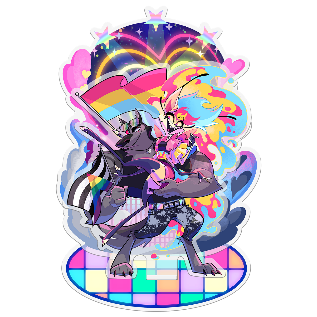Bee & Vortex - Pride 2025 Standee – Shark Robot