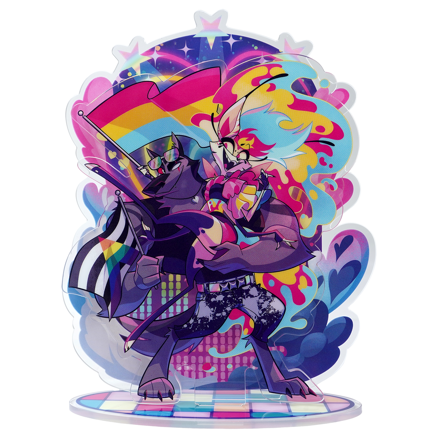 Bee & Vortex - Pride 2025 Standee – Shark Robot