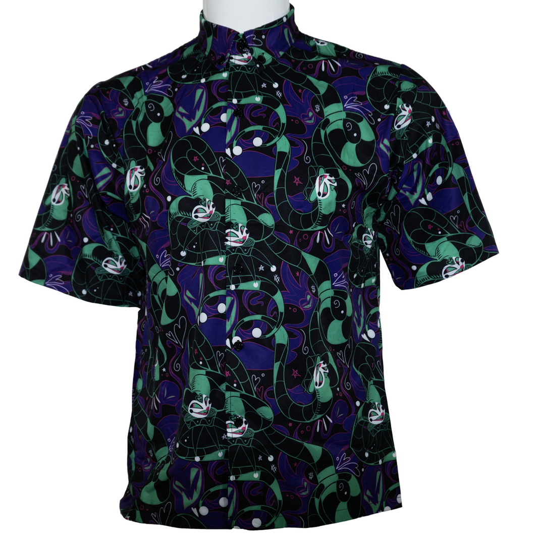 Fizz/Ozzie/Mammon Pattern - Button Up Shirt *FINAL SALE* – Shark Robot