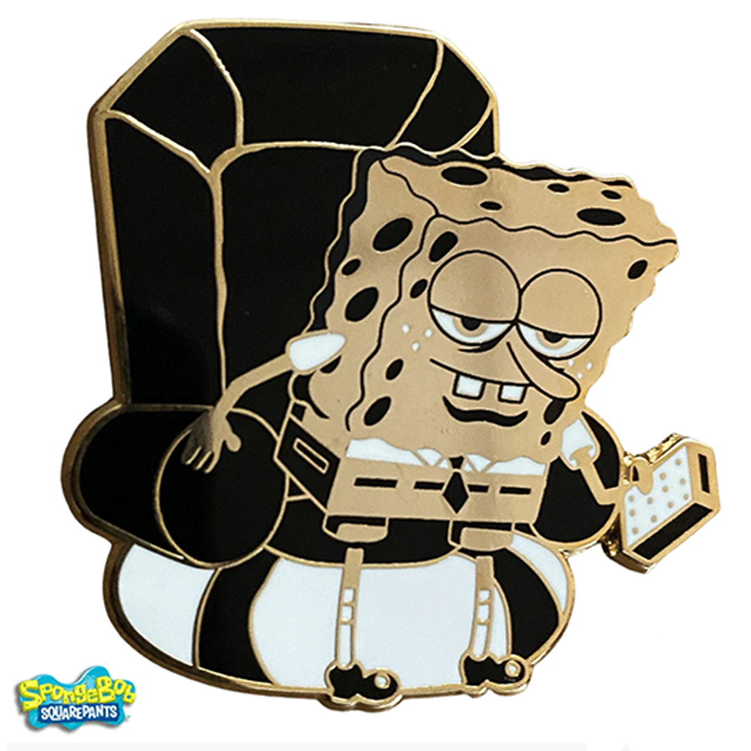 ZMS 10th Anniversary: "Ight, Ima Head Out" SpongeBob Pin – Shark Robot