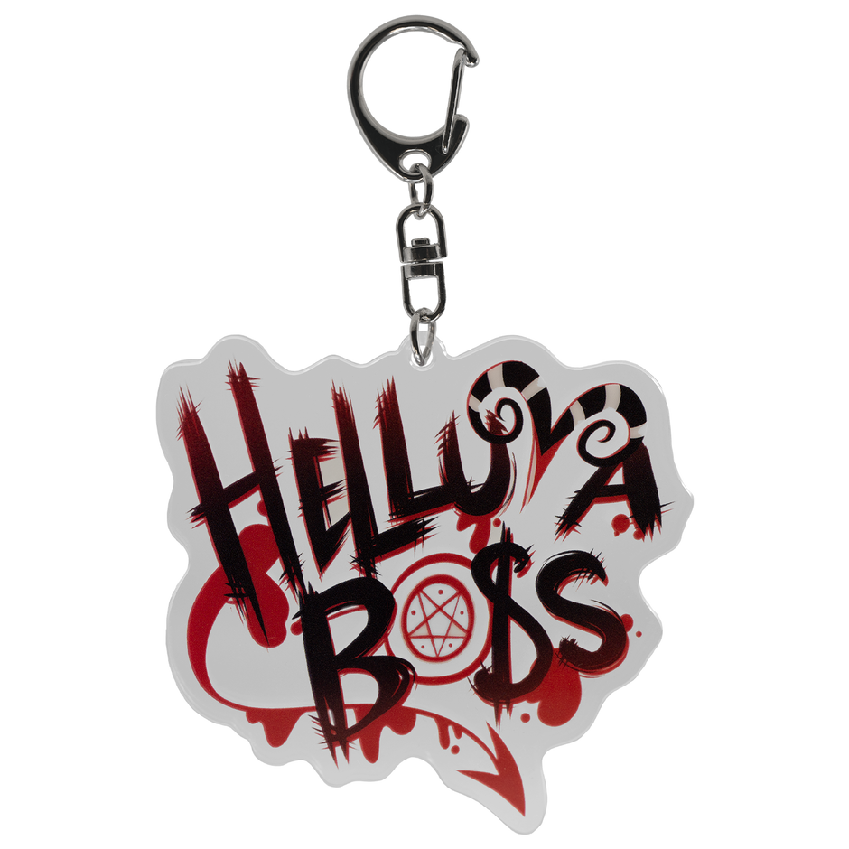 Helluva Boss Logo - Acrylic Keychain *LIMITED STOCK* – Shark Robot