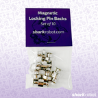 Magnetic Locking Pin Back - Set of 10 – Shark Robot