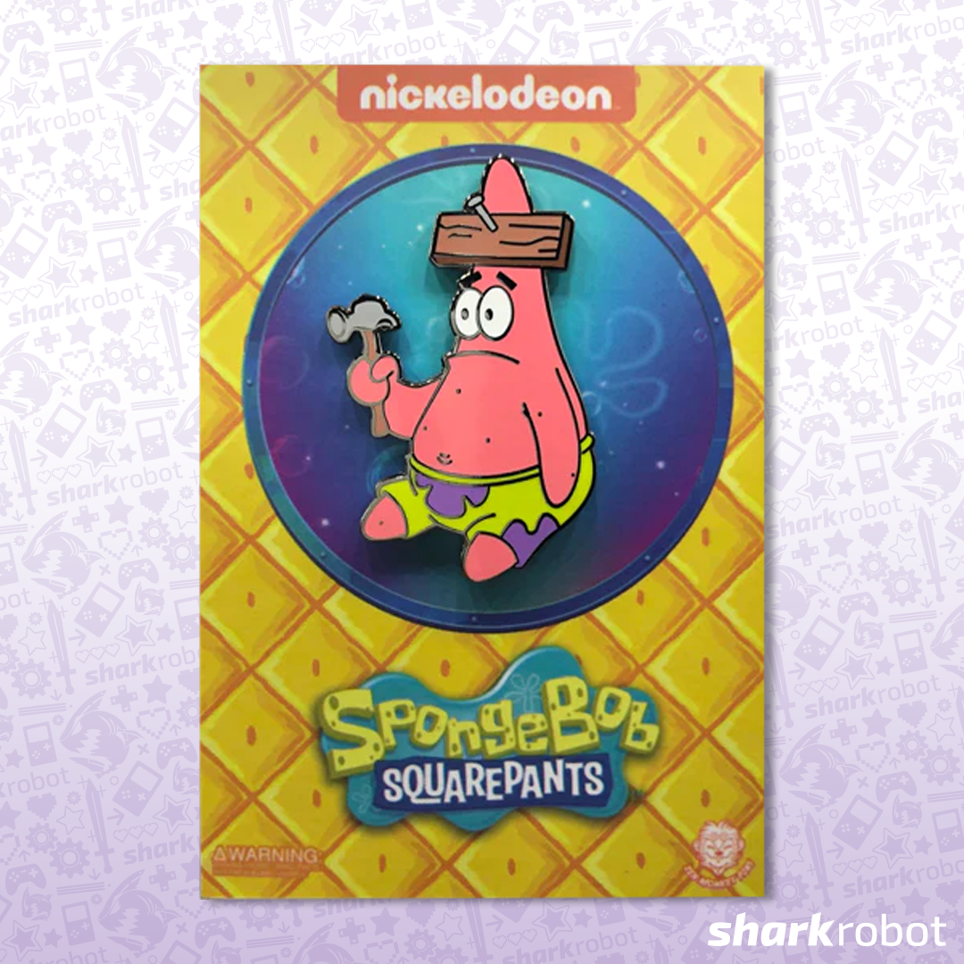 Nail In Head Patrick - Spongebob Squarepants Enamel Pin – Shark Robot