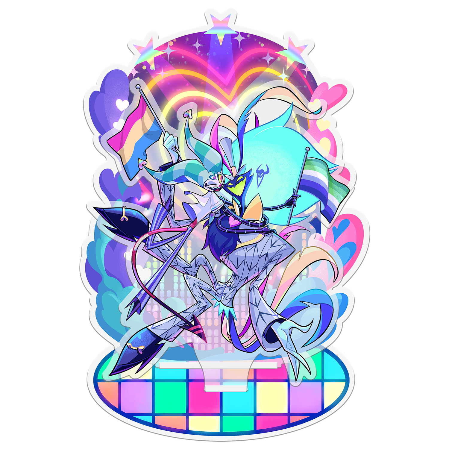 Fizzarolli & Ozzie - Pride 2025 Standee – Shark Robot