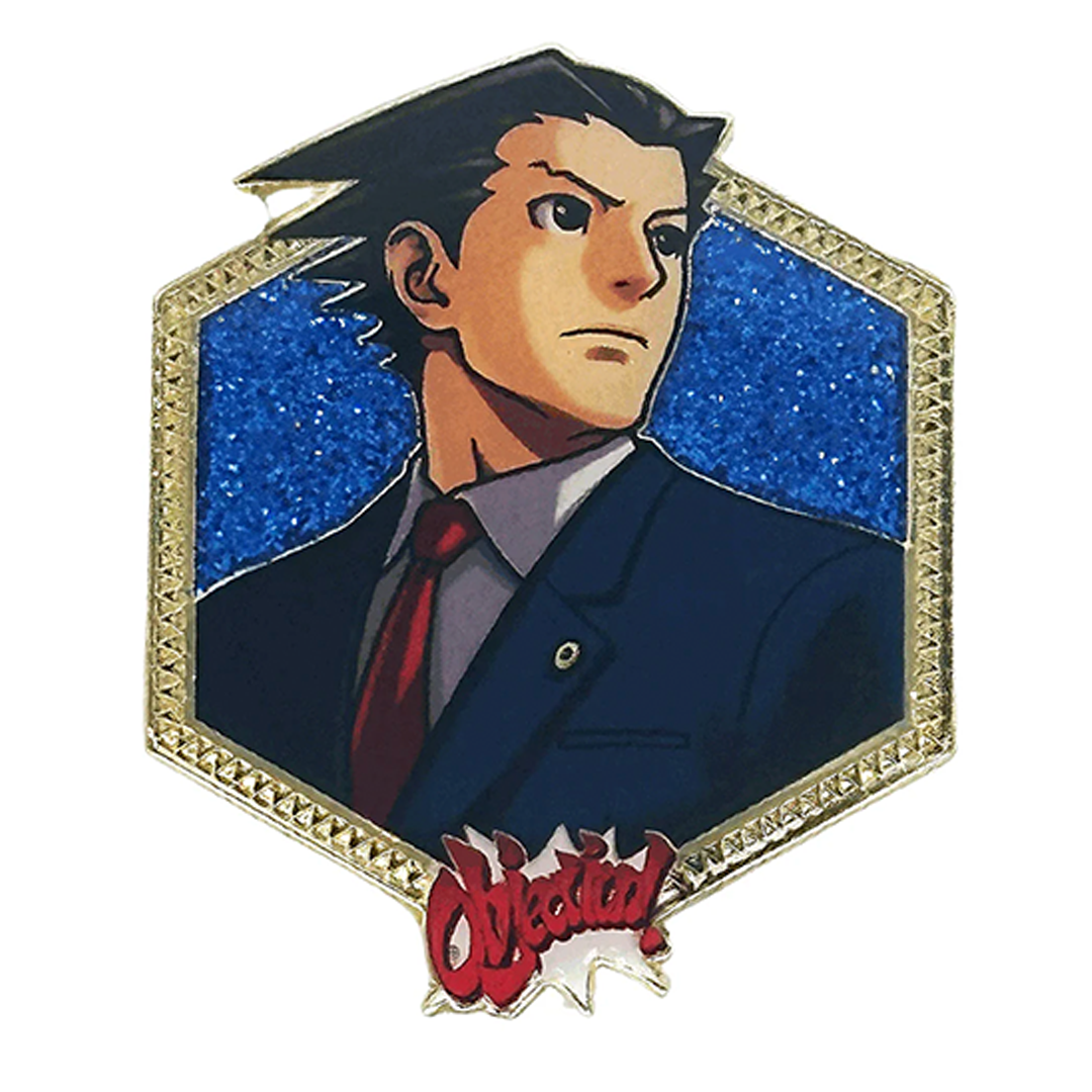 Pheonix Wright - Golden Series 2 - Ace Attorney Pin – Shark Robot