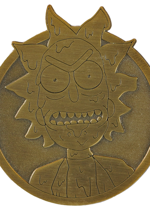 Rick and Morty: Antique Gold Toxic Rick Pin – Shark Robot
