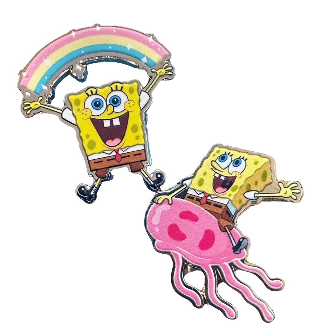 Positivity Spongebob Pin Set – Shark Robot