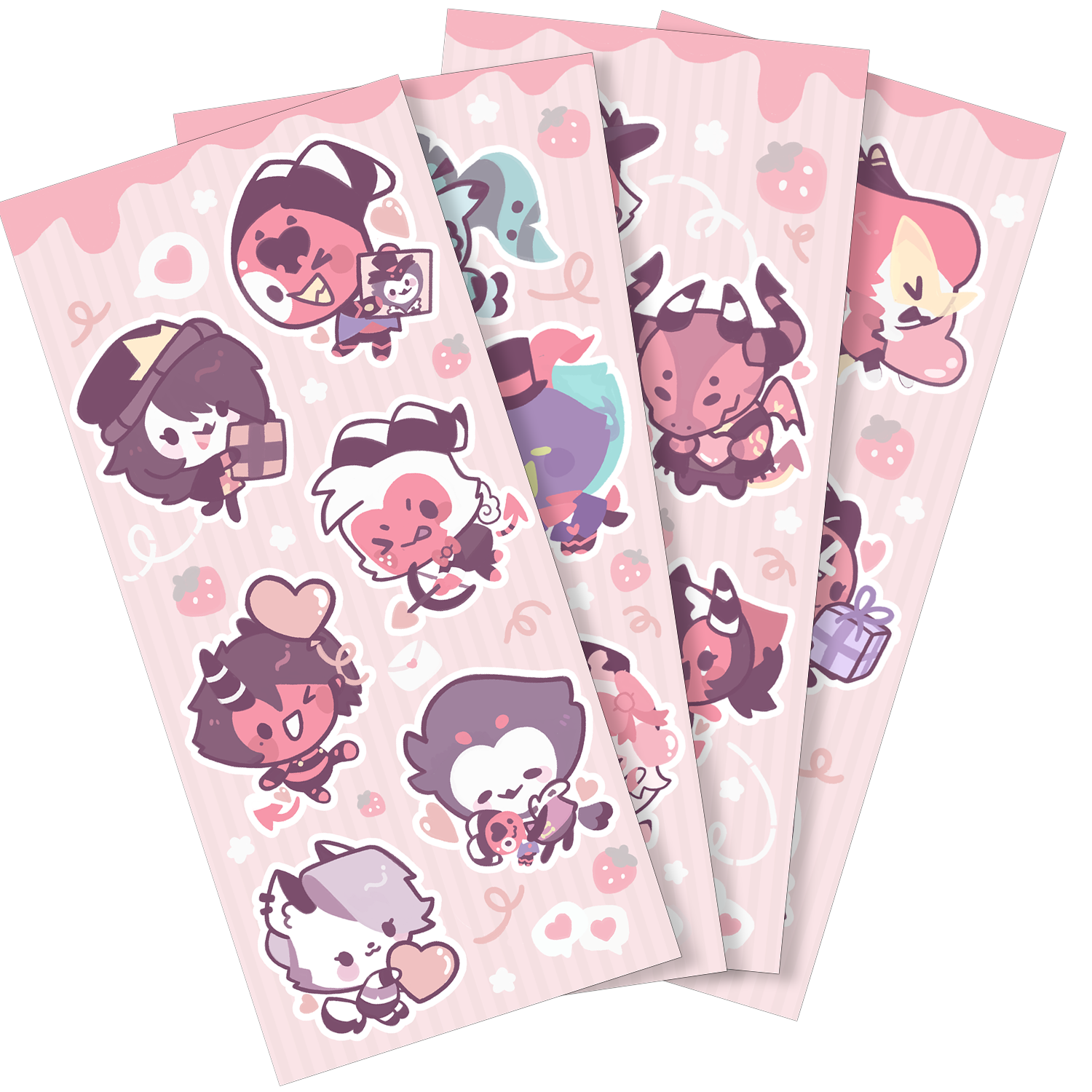 From Helluva Boss with Love Mini Chibi Sticker Set *PRE-ORDER* – Shark ...