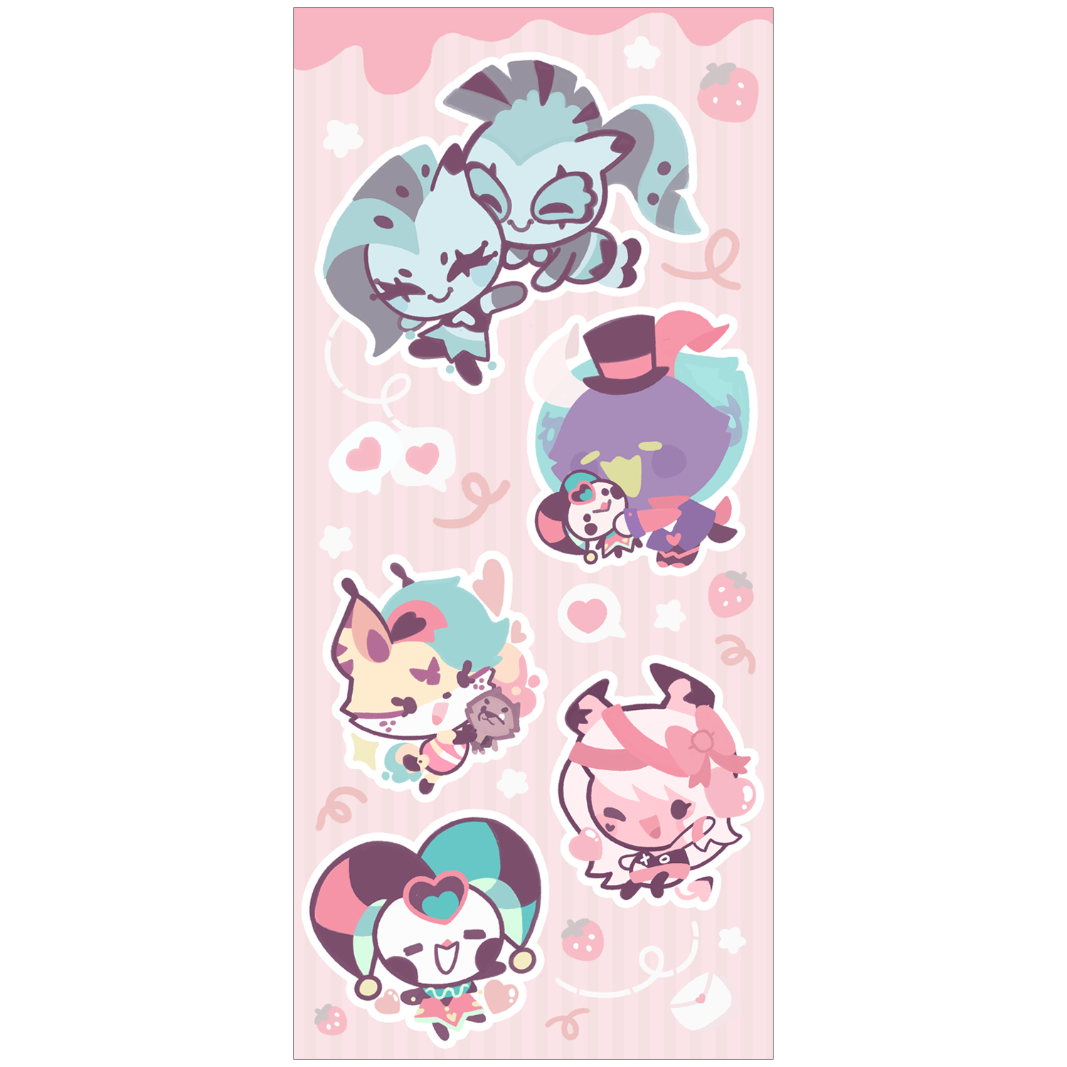 From Helluva Boss with Love Mini Chibi Sticker Set *PRE-ORDER* – Shark ...