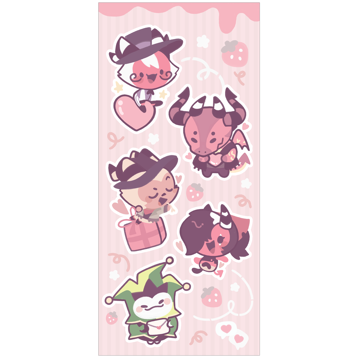 From Helluva Boss with Love Mini Chibi Sticker Set *PRE-ORDER* – Shark ...