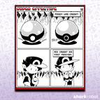 Super Effective Comic Print – Shark Robot