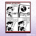 Super Effective Comic Print – Shark Robot