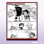 Super Effective Comic Print – Shark Robot