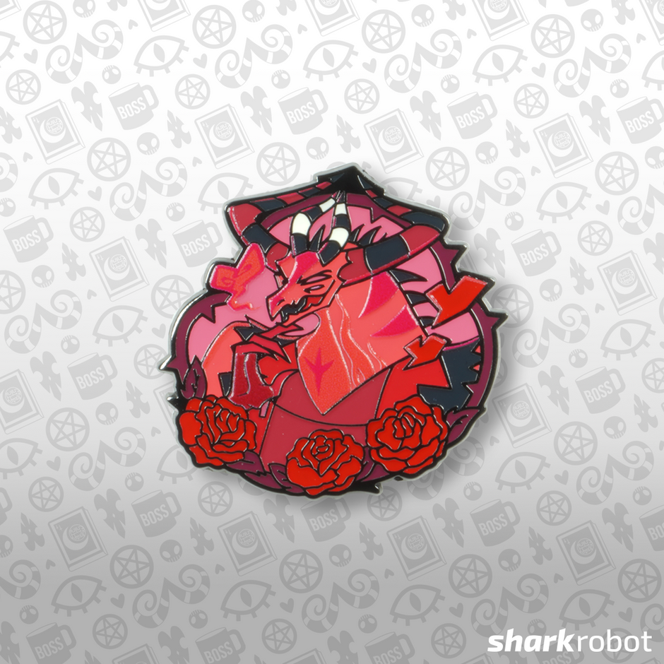Satan - Valentines 2025 Enamel Pin *LIMITED STOCK* – Shark Robot