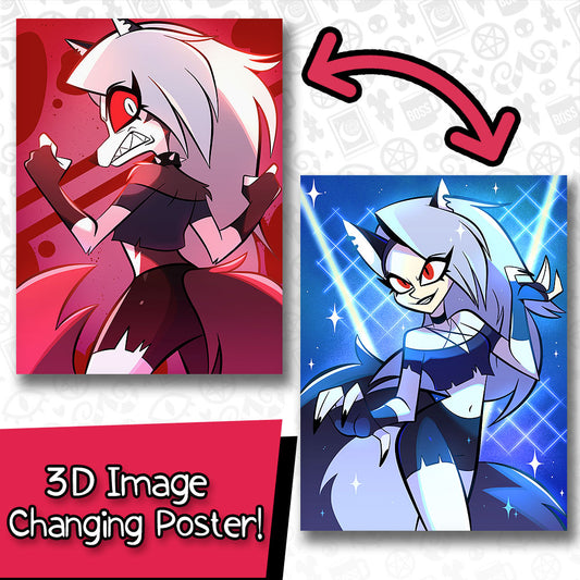 Loona Disguise Transformation Lenticular Poster *FINAL SALE* – Shark Robot