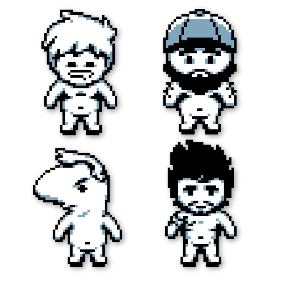 OneyPlays Pixel Guys Sticker Set – Shark Robot