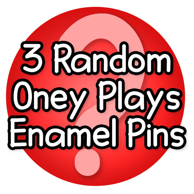 THREE RANDOM ONEY PLAYS ENAMEL PINS *LIMITED STOCK* – Shark Robot