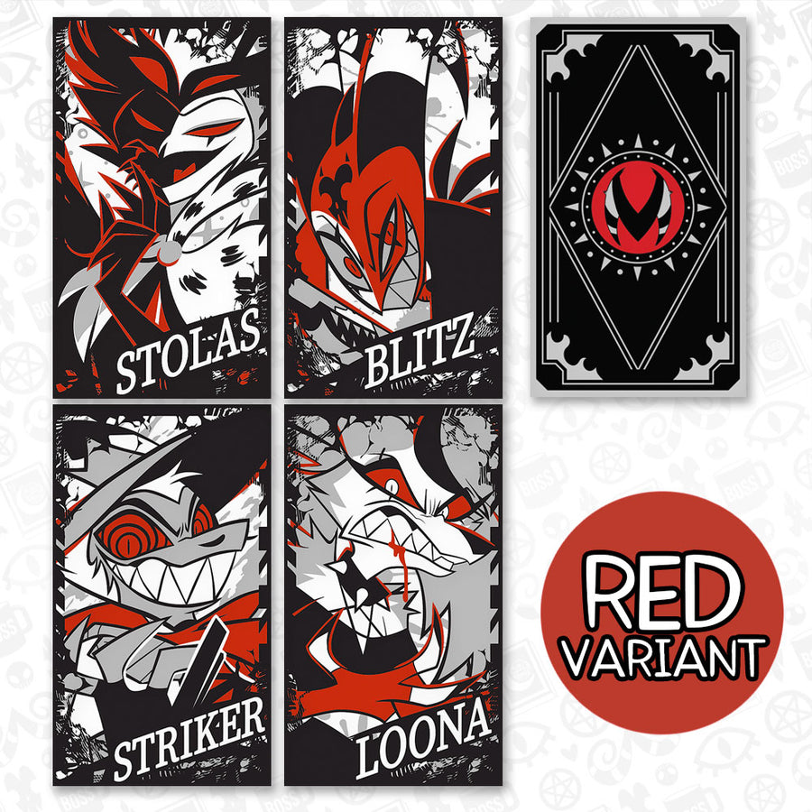 Metal Card Set Demon Series Wave 1 Red Variant – Shark Robot
